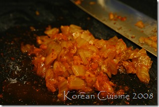 Korean Cuisine: Kimchi Jun - Korean Style Kimchi Pancakes - (김치전)